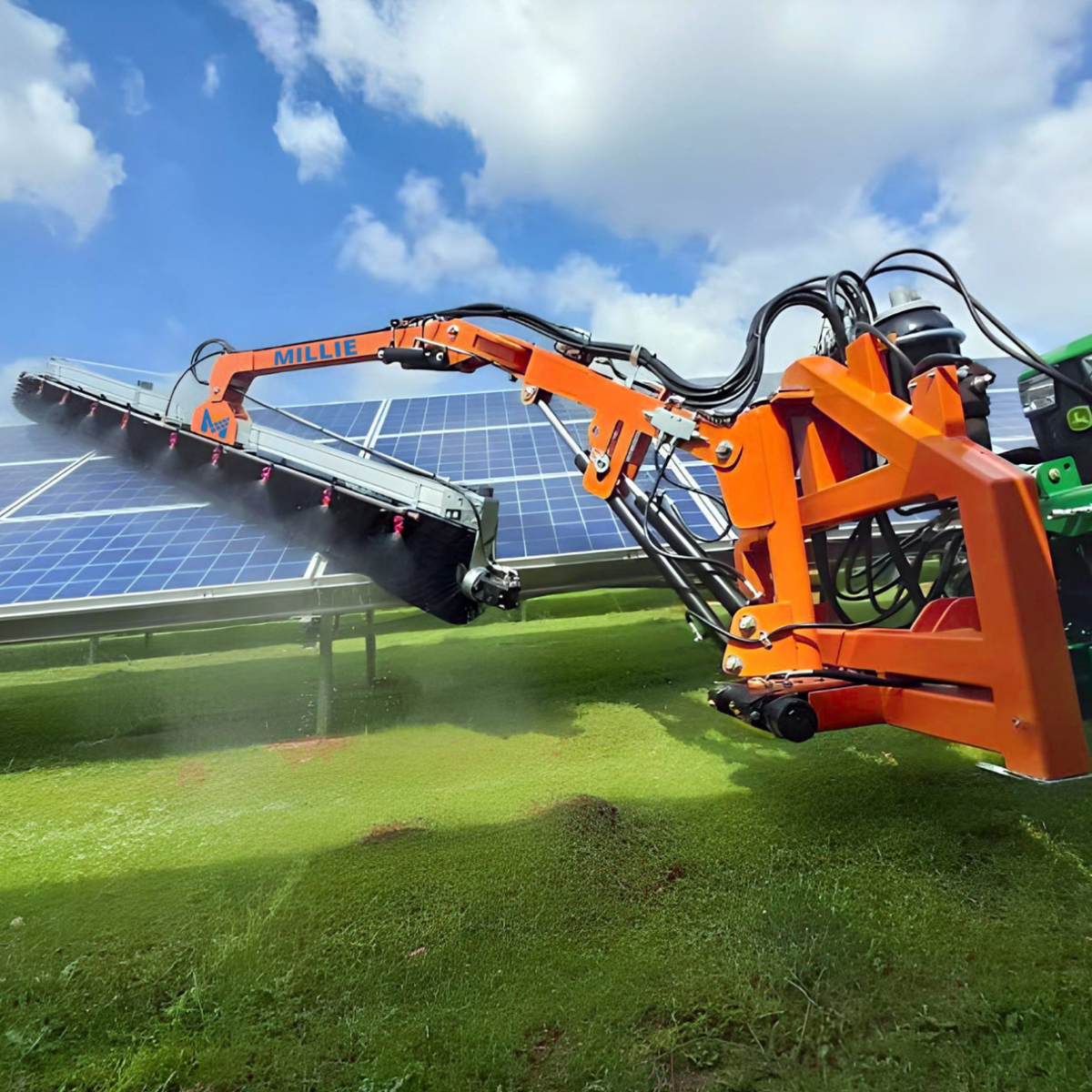 Transforming Large-Scale Solar Cleaning: The Millie Tractor Brush